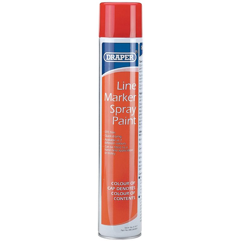 750ml Red Line Marker Spray Paint - Realtools.ie